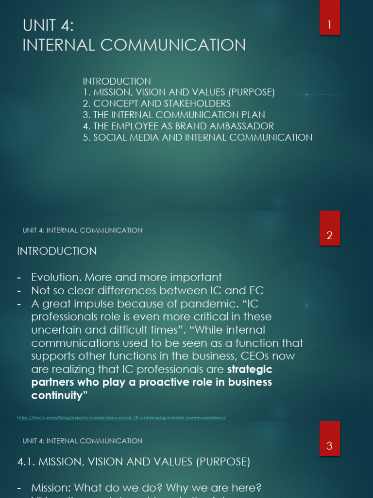 Internal Communication | PDF | Brand | Communication