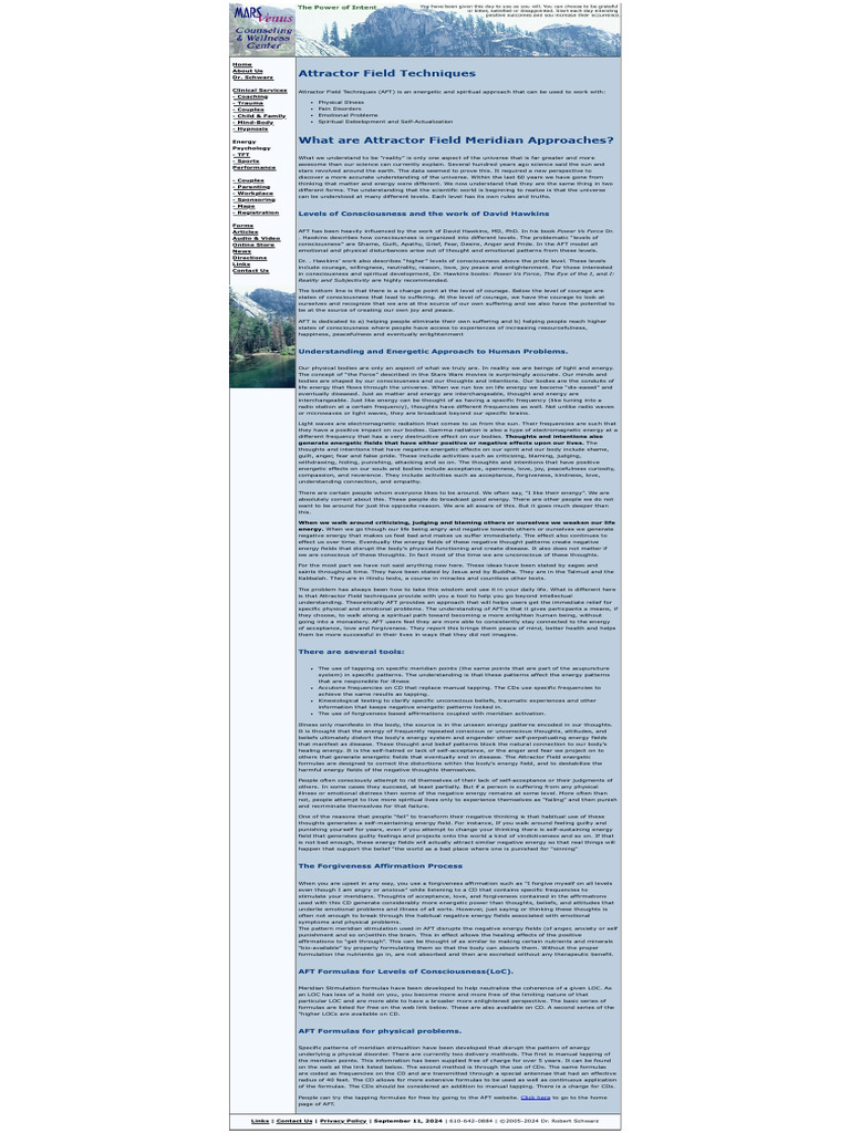 Attractor Field Techniques | PDF | Thought | Consciousness