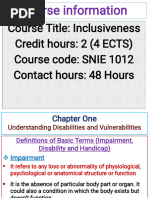Inclusiveness Mid Exam | PDF | Disability | Learning Disability