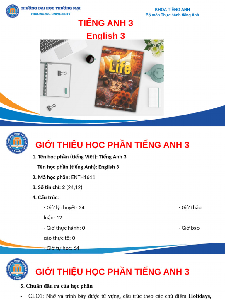 Slides Gioi Thieu Hoc Phan TA3 (LMS) | PDF
