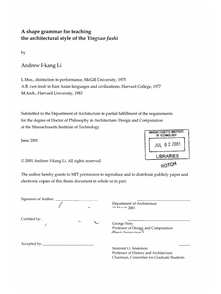 2011 - A Shape Grammar For Teaching | PDF | Definition | Hypothesis