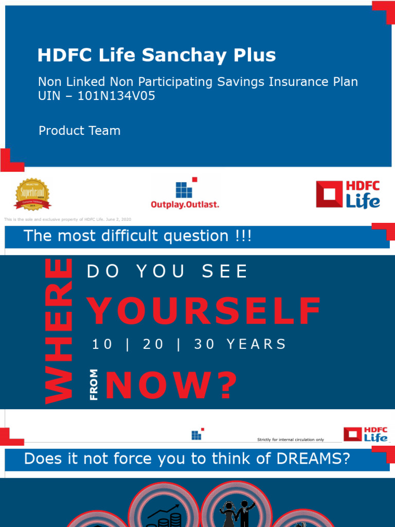 HDFC Life Sanchay Plus Overview | PDF | Insurance | Financial Services