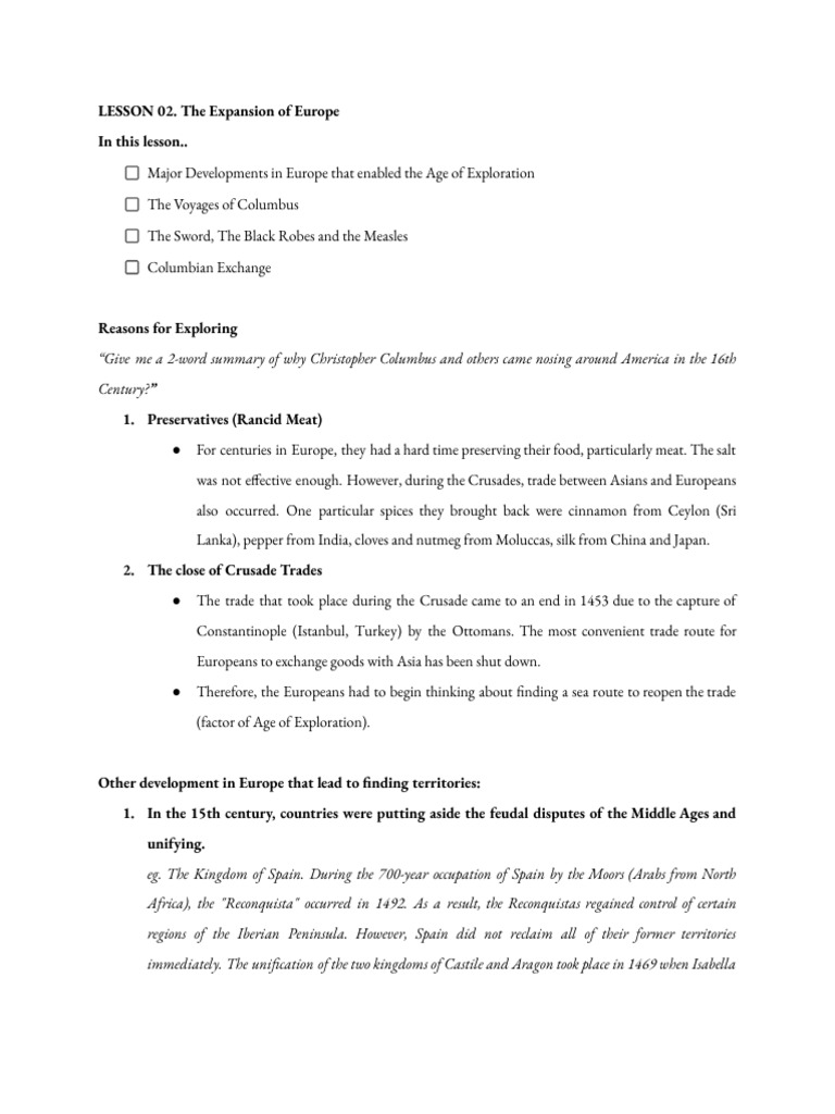 LECTURE US HISTORY | PDF | Christopher Columbus | Plymouth Colony