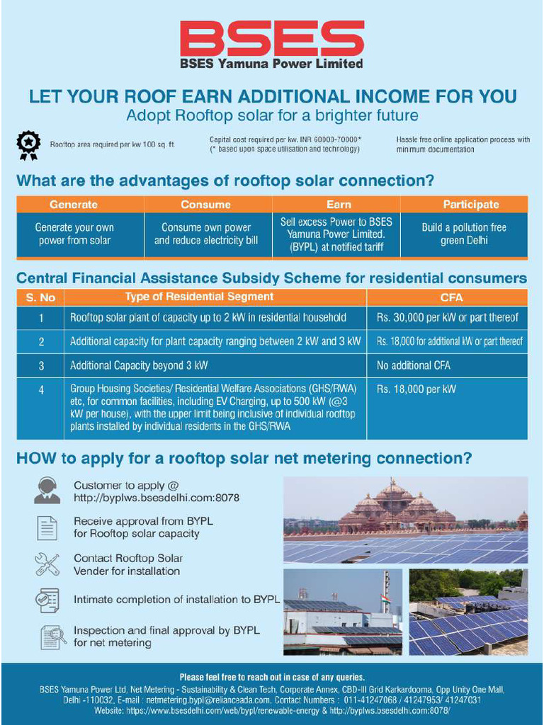 Rooftop Sloar Leaflet | PDF