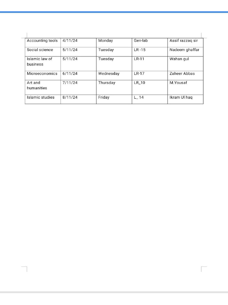 Date Sheet for Mids | PDF