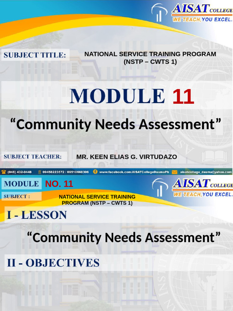 EGV - Module11-NSTP 1 | PDF