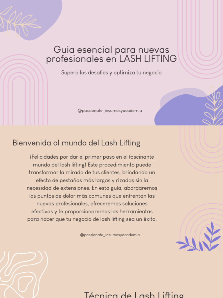 Guia Lash Lifting | PDF