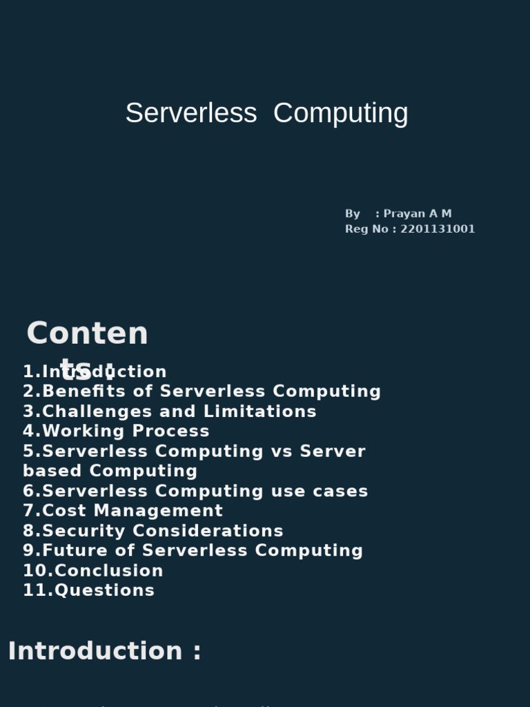 Serverless-Computing 2.pptx - 20240926 - 131955 - 0000 | PDF ...