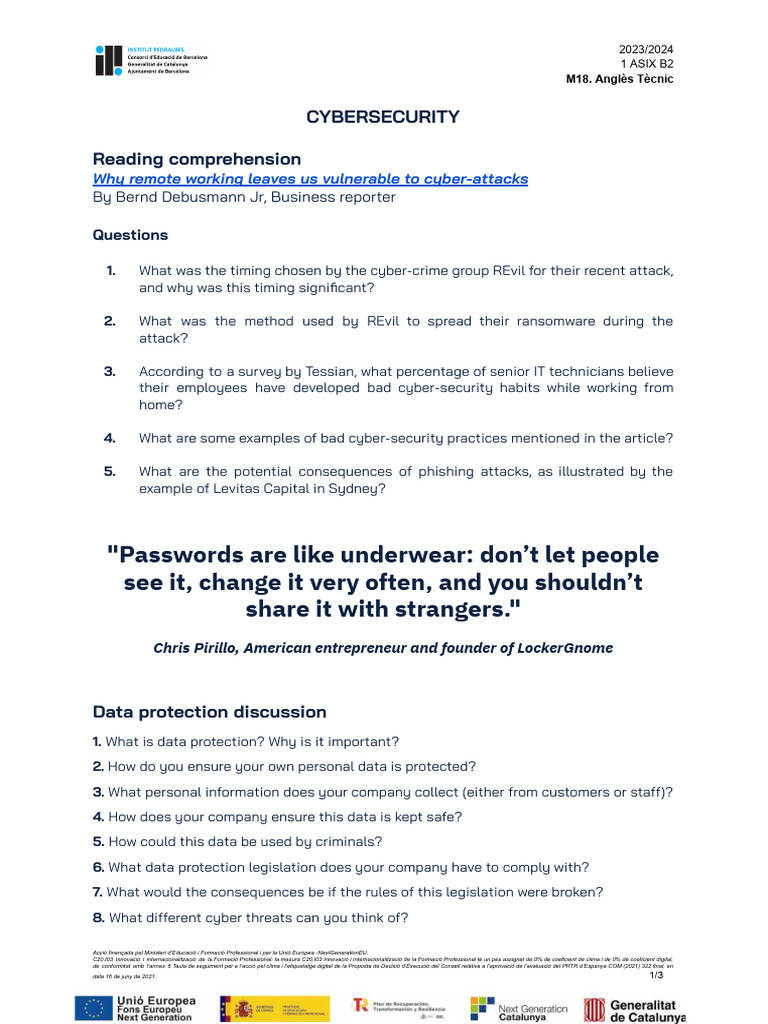 Cybersecurity_Student (3) | PDF | Cybercrime | Security