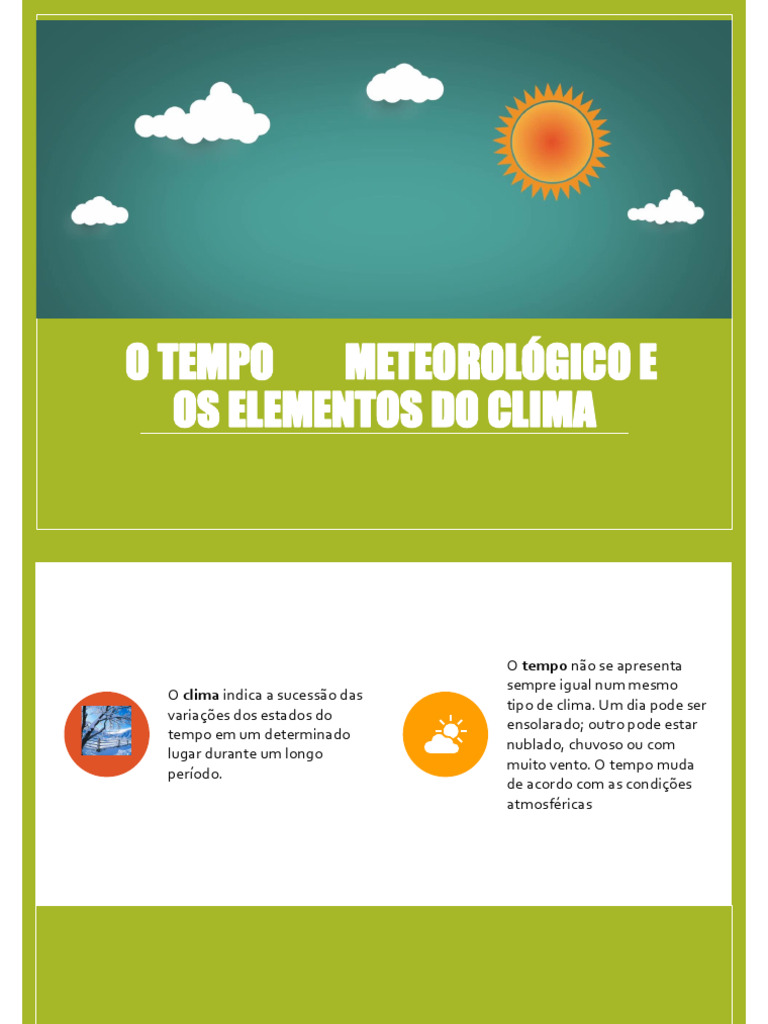 Elementos do Clima e Meteorologia | PDF | Clima | Circulação atmosférica