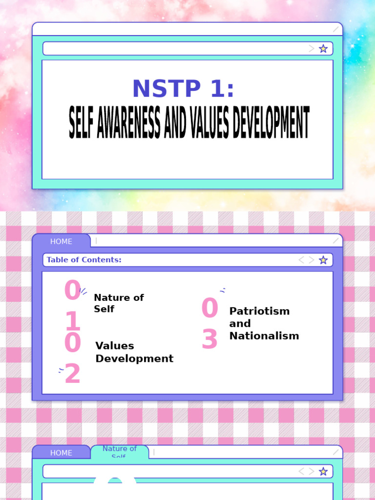 Self Awareness and Values Development | PDF | Self Concept | Social ...