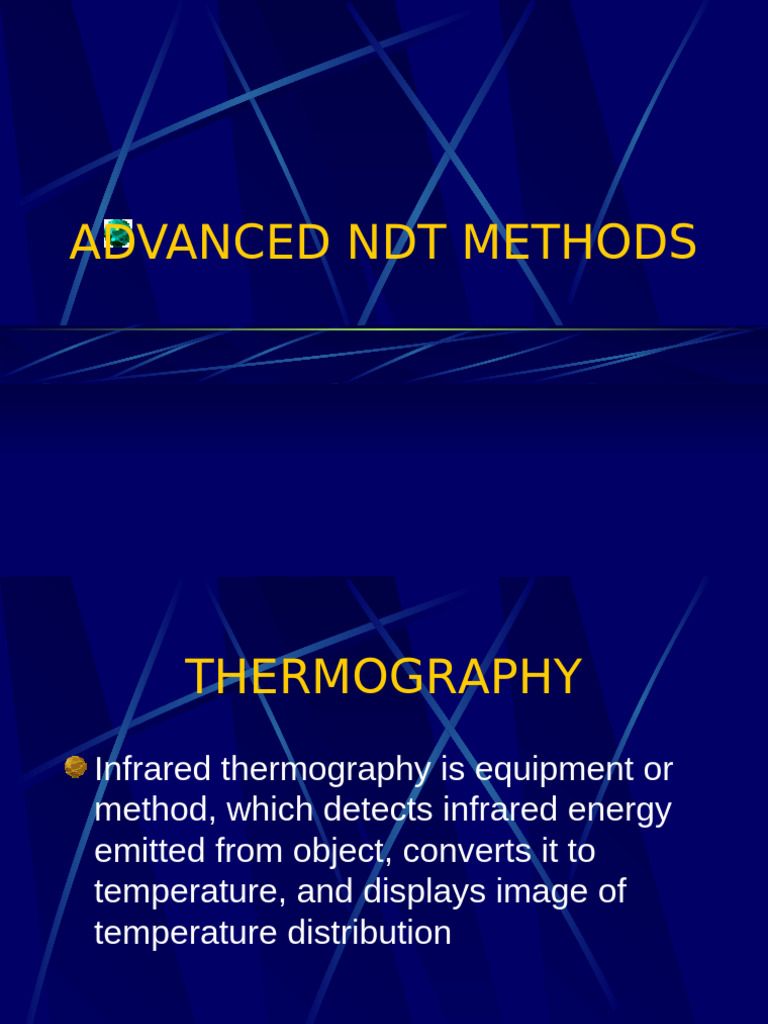 Advanced NDT Methods | PDF | Thermography | Infrared