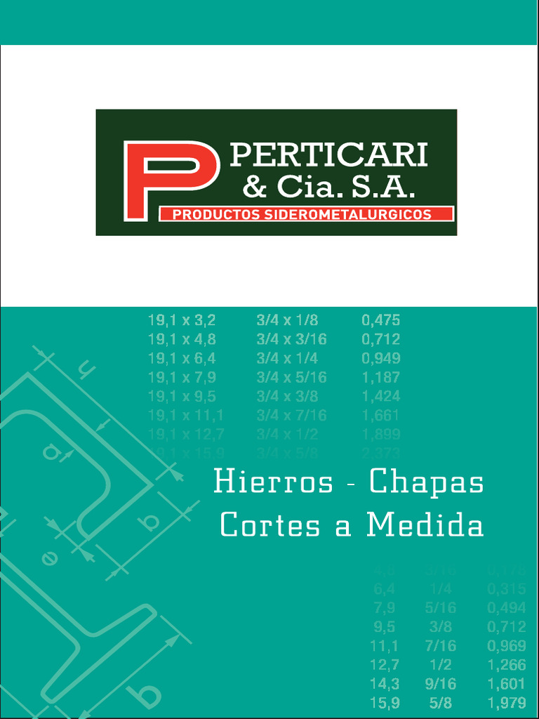 Tabla de Pesos Perticari CIA | PDF