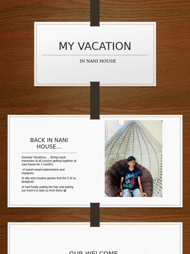 MY VACATION | PDF