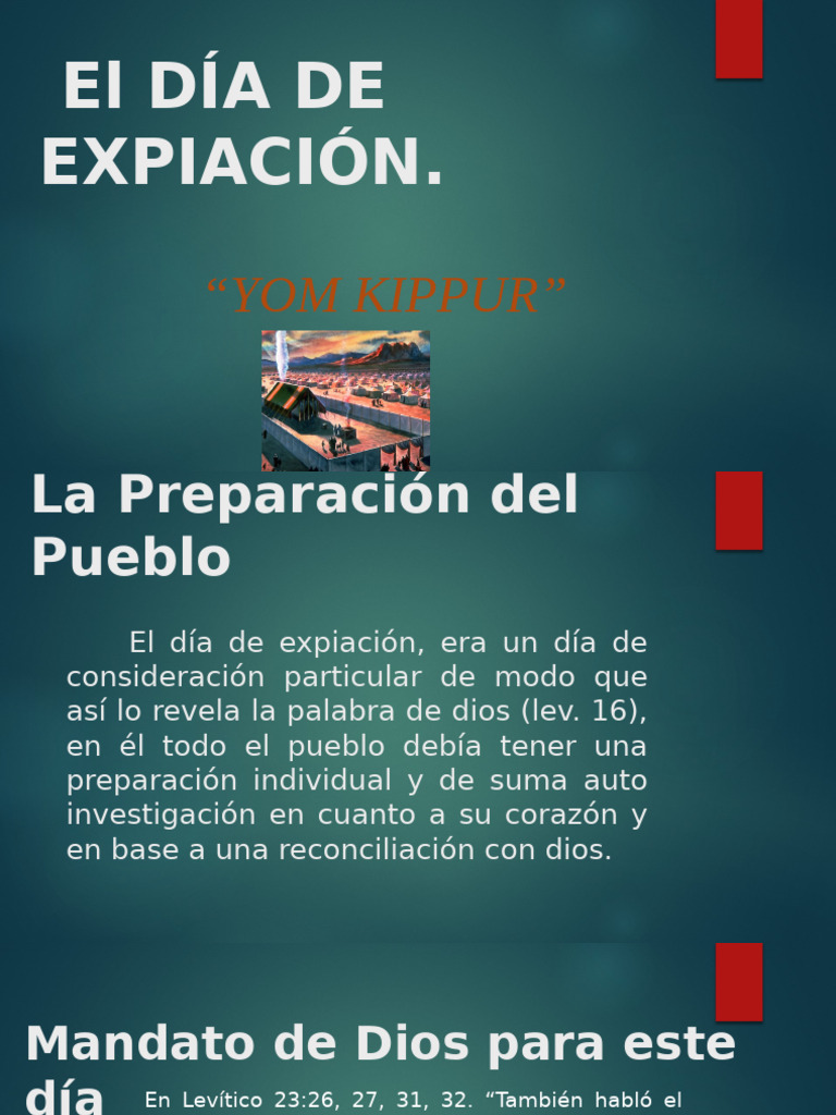 Dia de La Expiacion | PDF | Yom Kippur | Sacerdote