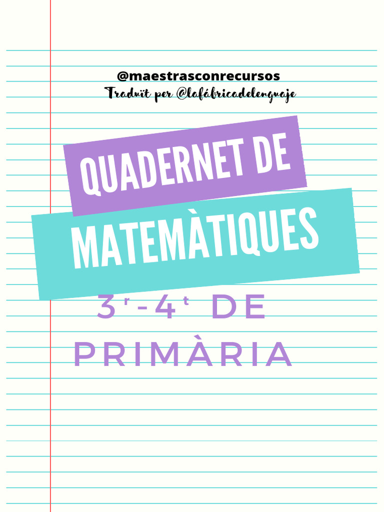 Quadern de Matemàtiques | PDF