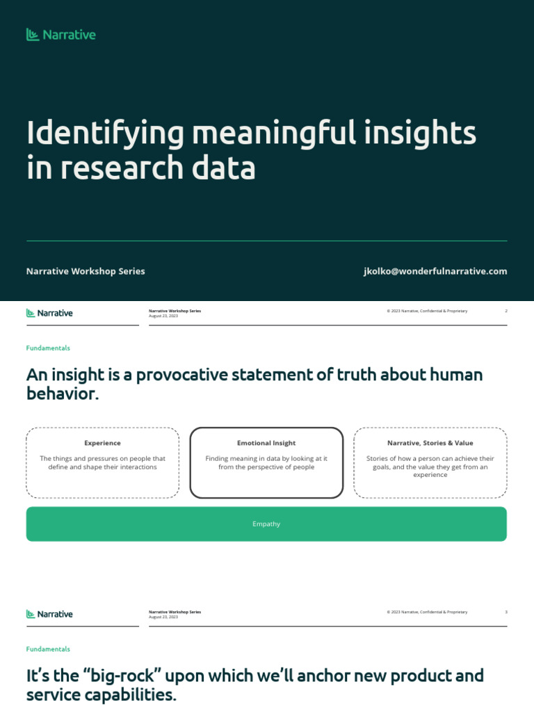 Narrative How I Teach Insight Statements | PDF | Narrative | Social Stigma