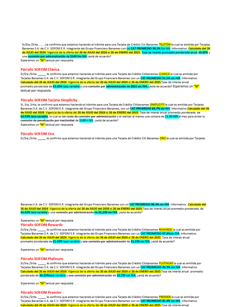 Sofom Actualizado 2024 | PDF | Bancario | Servicios financieros
