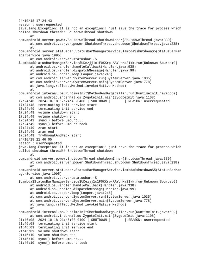 Power Off Reset Reason Backup Pdf Java Programming Language Object Oriented Programming