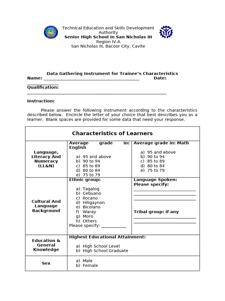 Data Gathering | PDF | Learning | Behavior Modification