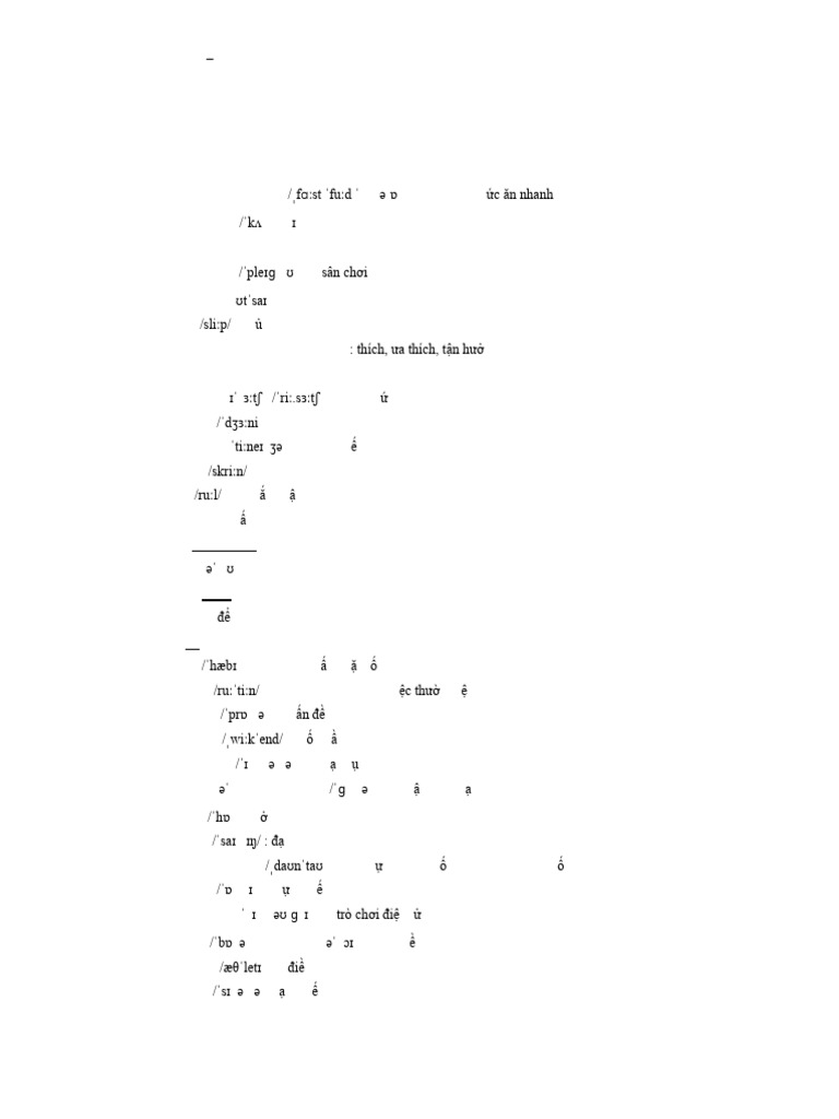 Unit 1 - Vocabulary | PDF