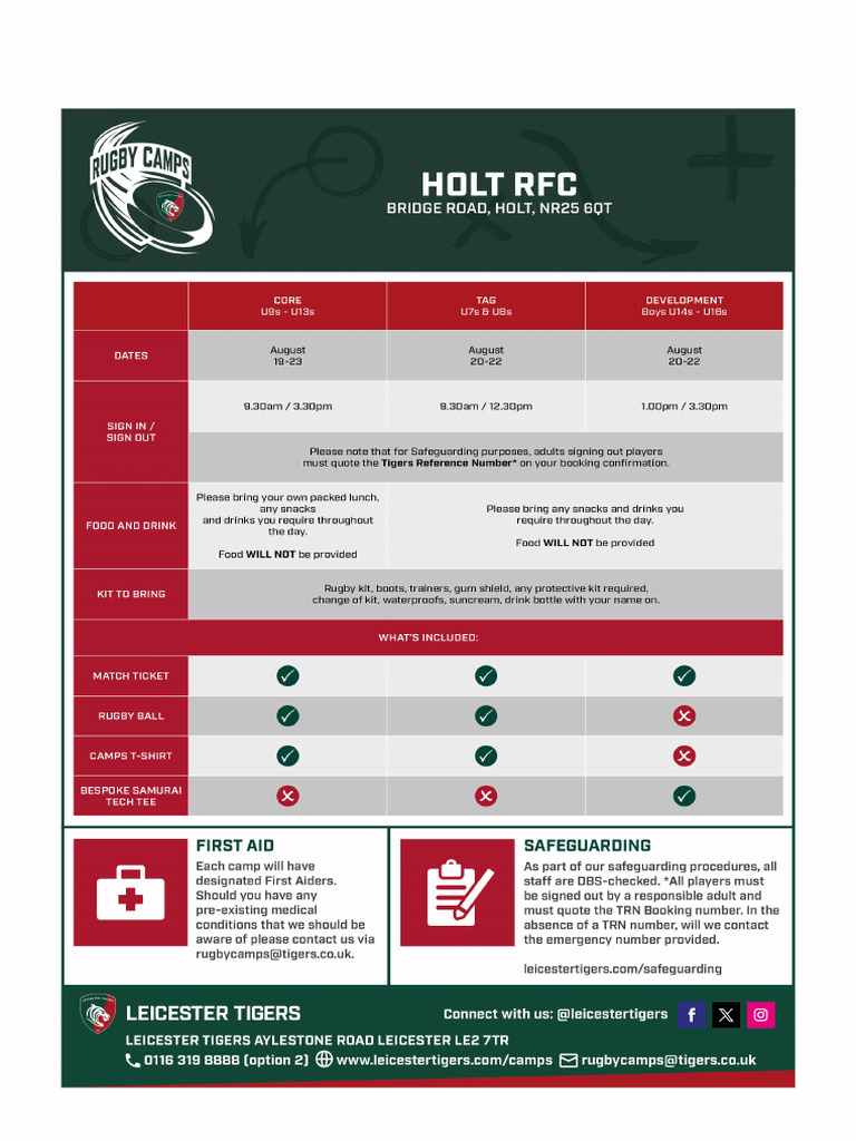 Holt RFC Info Pack 24 | PDF