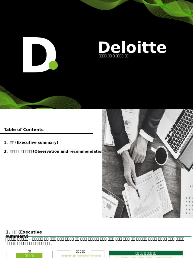 Case Study 2 Deloitte RA 내부감사 한성수 Mission1~2-2 | PDF