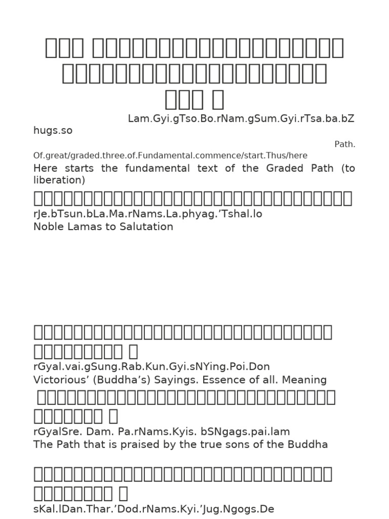 Lam Tso Nam Sum in Uchan | PDF