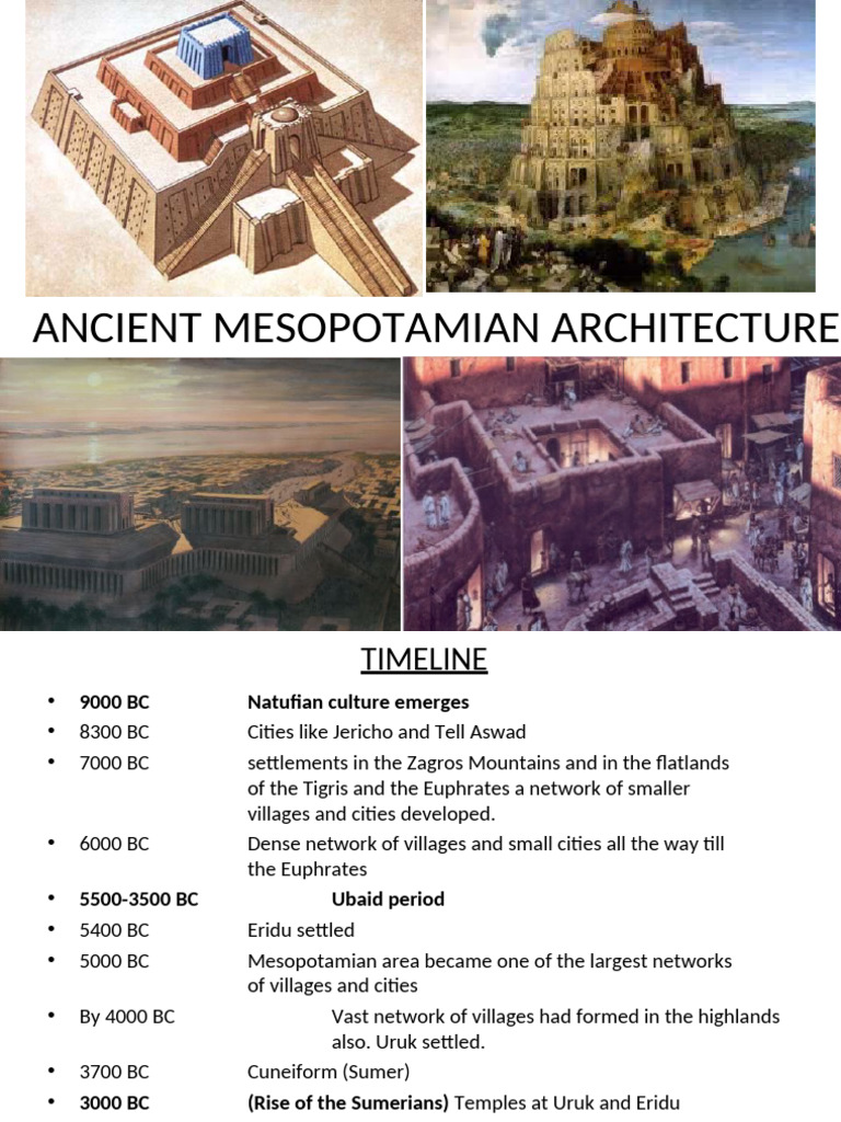 3) Acient Mesopotamian Architecture | PDF | Mesopotamia | Sumer