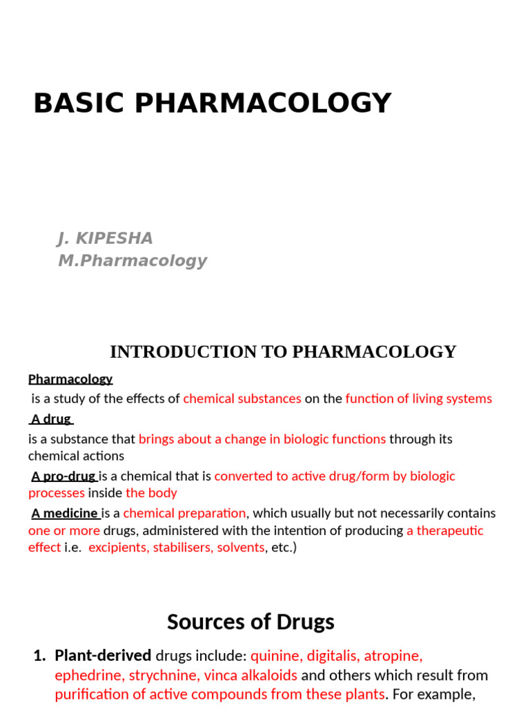 0 Basic Pharmacology-1 | PDF | Pharmacology | Substance Dependence