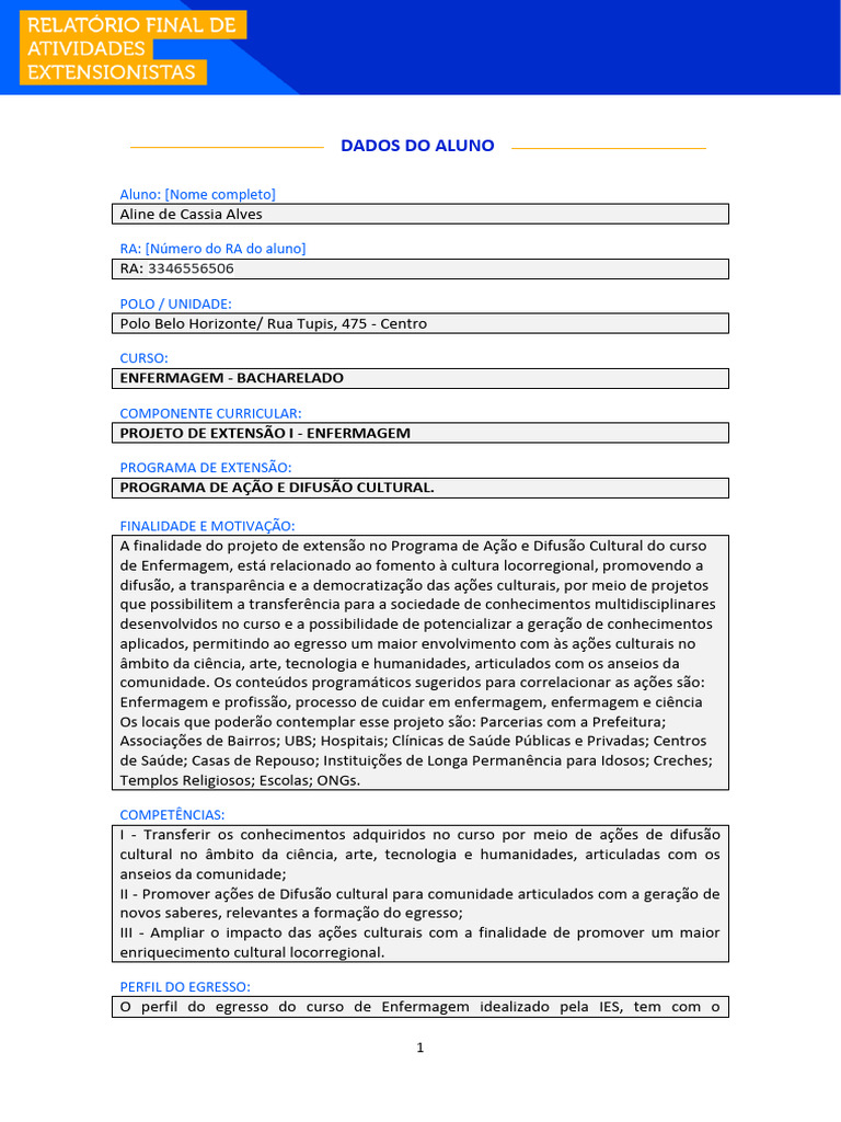 Aline de Cassia Alves - Relatório Final - Pronto | PDF | Violência | Igualdade de gênero