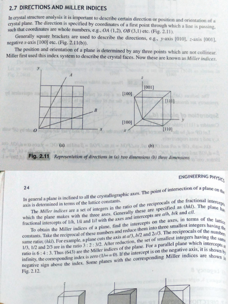 Miller Index | PDF
