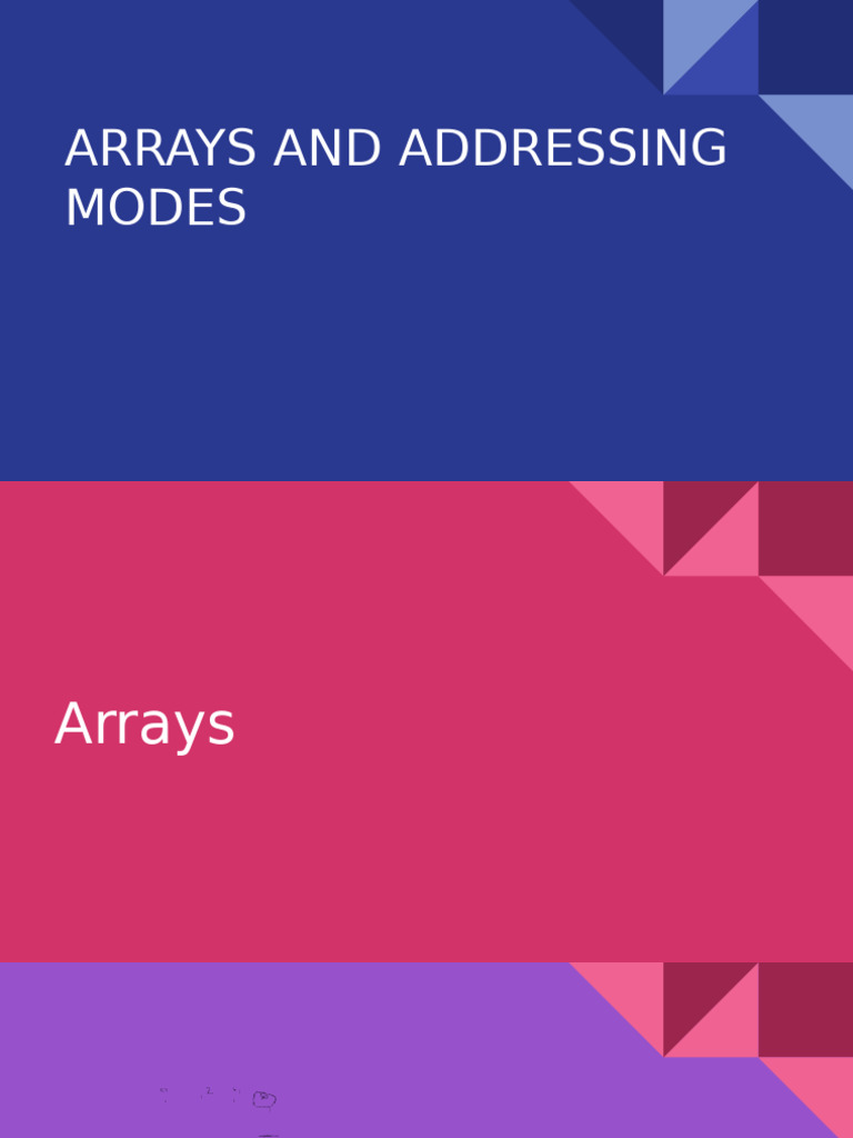 Lec6 - Arrays and Addressing Modes | PDF | Computer Programming ...