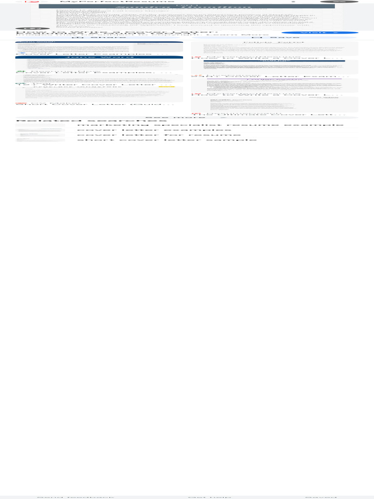 Cover Letter Sample Applying For Job Explanation - Google Search | PDF ...