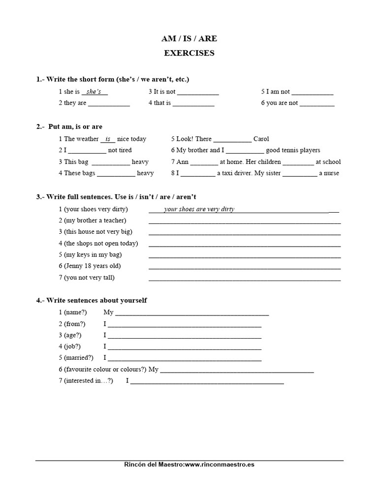 Am, Is, Are | PDF | Language Arts & Discipline | Self-Improvement