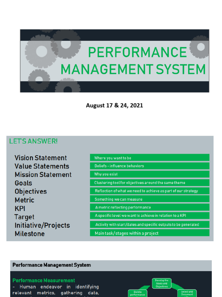 BSC OM IV - Performance Management System | PDF