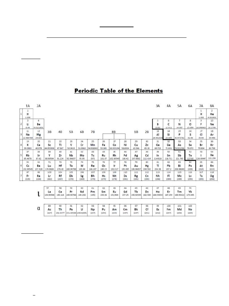 Alkaline Earths and Halogens Experiment | PDF | Periodic Table ...