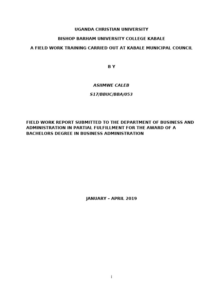 CALEB INTERNSHIP REPORT | PDF | Infrastructure