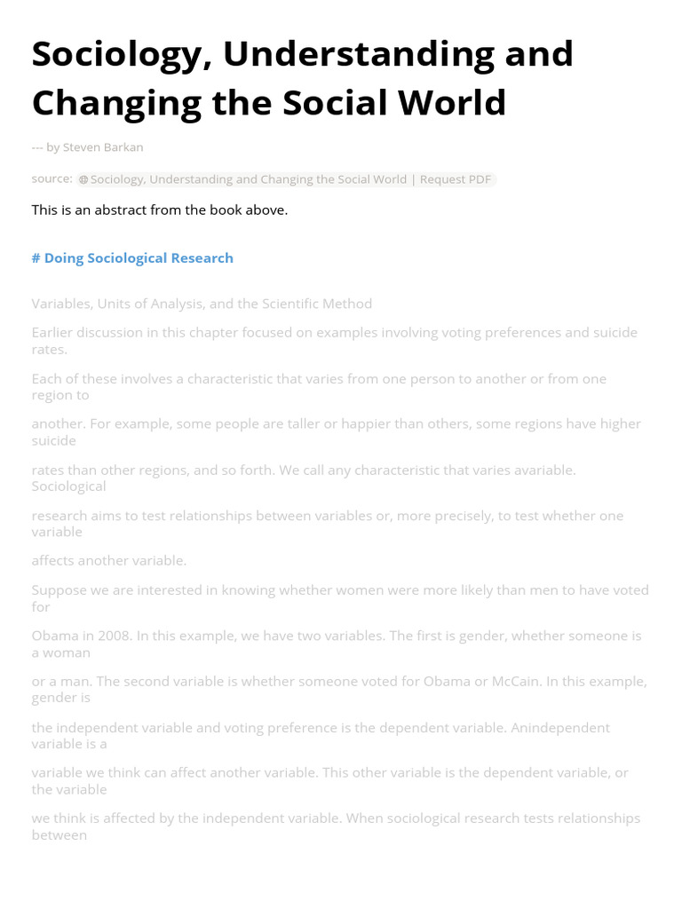 # The Sociological Perspective p5 | PDF | Social Science | Self-Improvement