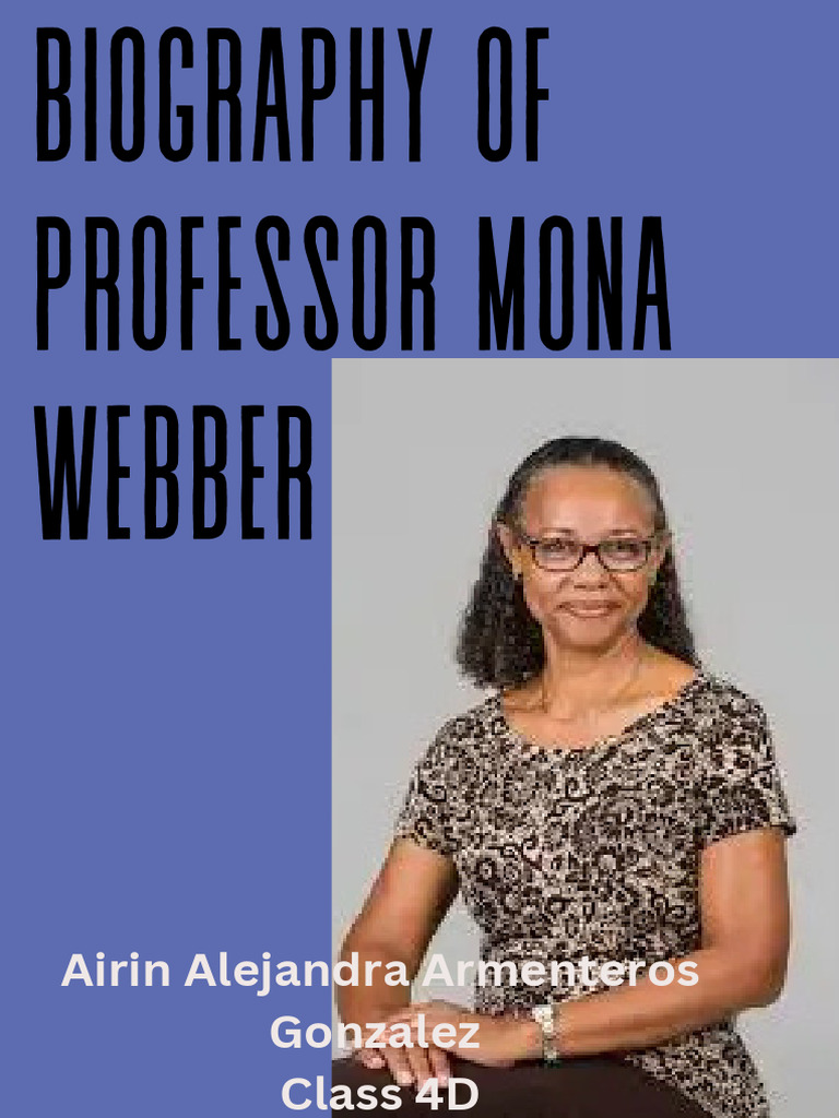 Biography of Professor Mona Webber | PDF | Marine Biology | Jamaica