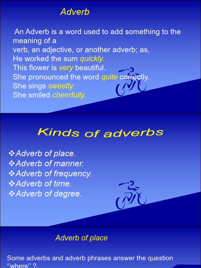 Adverb Presentation PDF | PDF