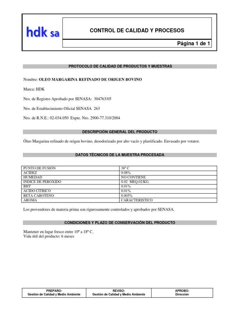 Protocolo de Calidad Leo 08312018 | PDF