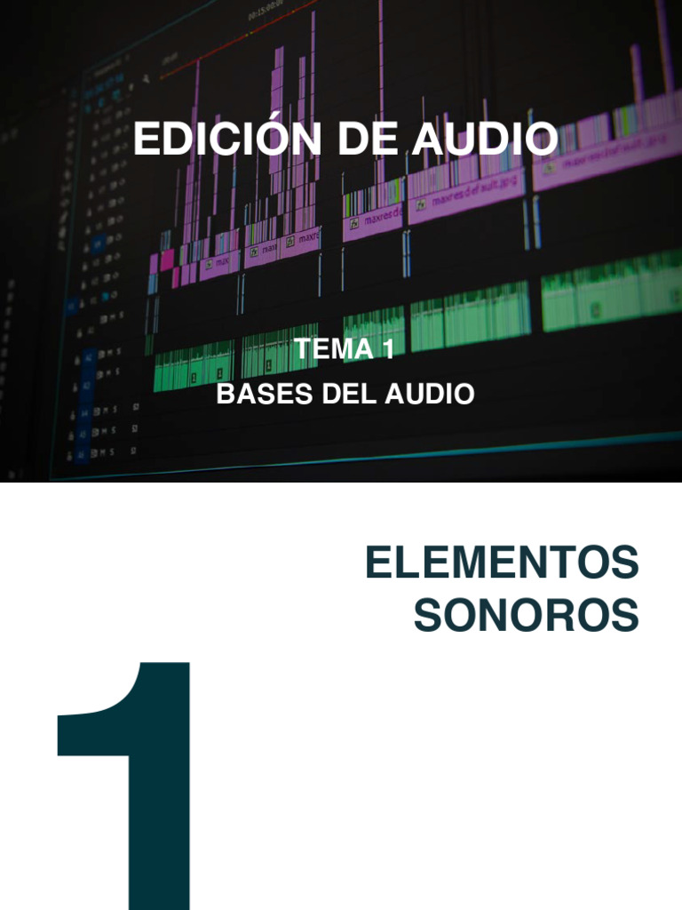 Elementos Sonoros en Edición de Audio | PDF | Sonido | Ritmo