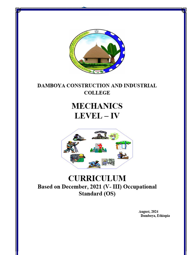 Mechanics Level IV Curriculum Overview | PDF | Educational Assessment ...