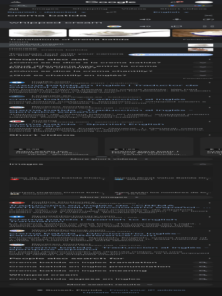 Traducción de Crema Batida | PDF | Crema | Alimentos