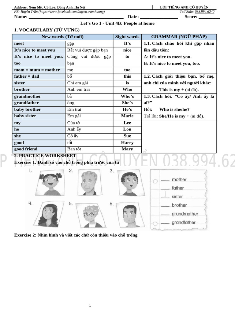 Let - S Go 1 - U4B | PDF