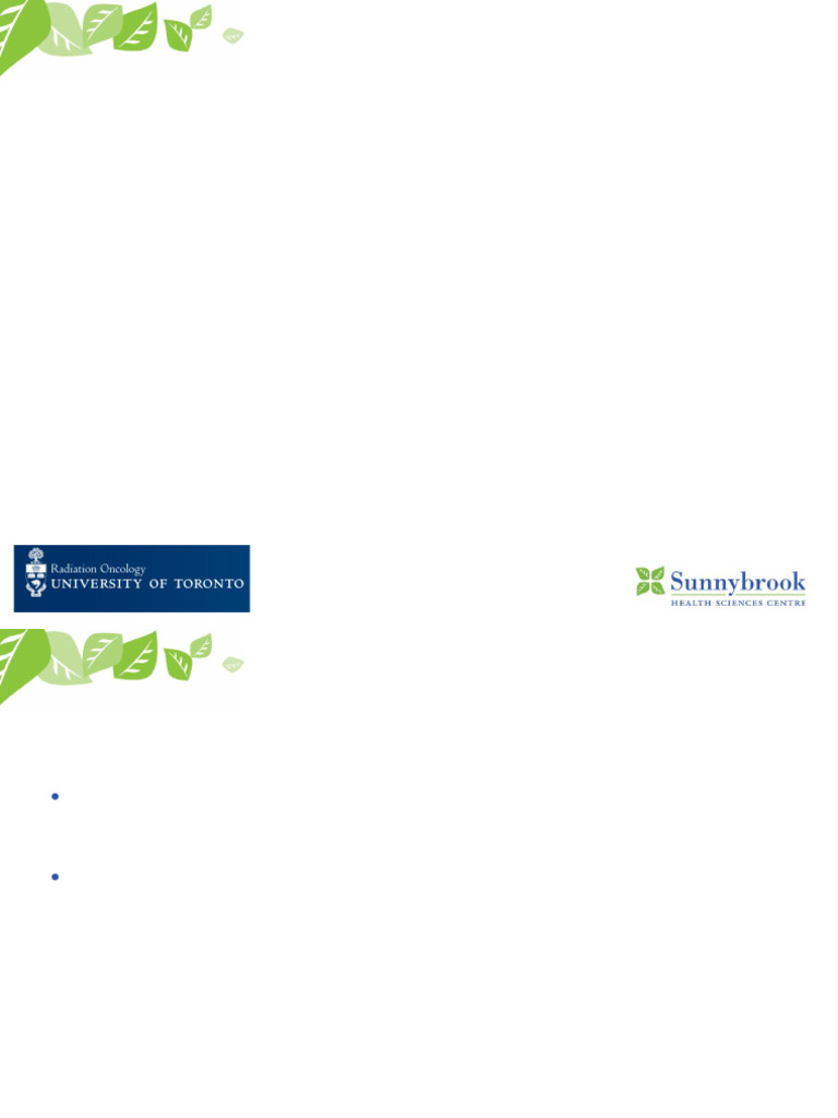 Developments in Spine Stereotactic Body Radiation Therapy - DR Sten ...