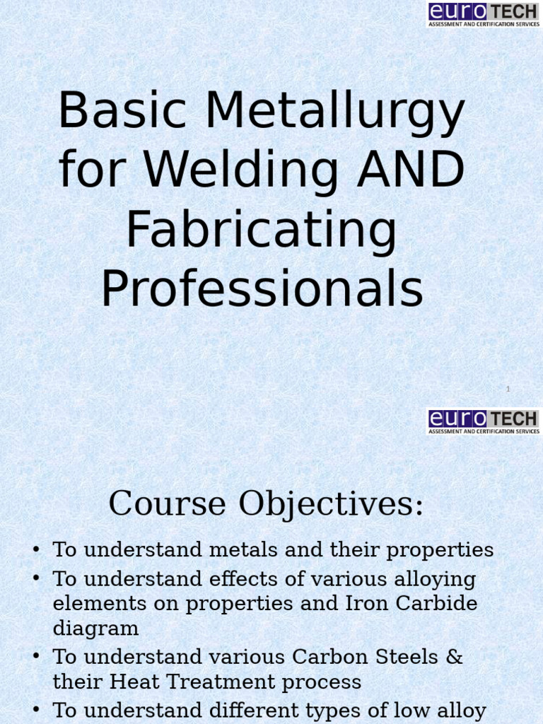 Basic Metallurgy for Welding & Fab | PDF | Steel | Ultimate Tensile Strength