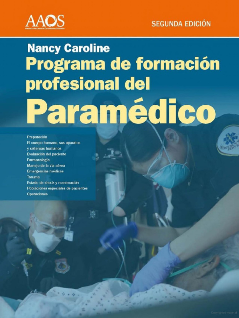 Formación Del Paramedico Nancy Caroline Incompleto | PDF