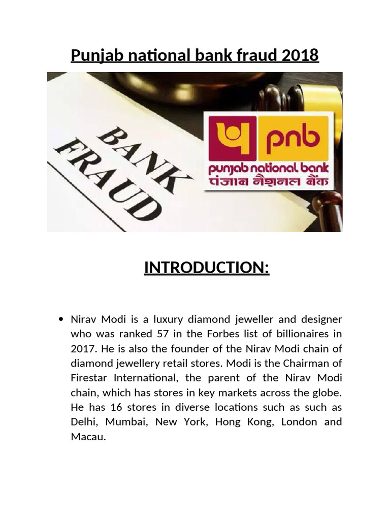 Punjab National Bank Fraud 2018 | PDF | Banks | Audit